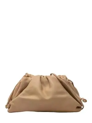 Bottega Veneta Bottega Veneta Lambskin The Mini Pouch Crossbody Bag Neutrals
