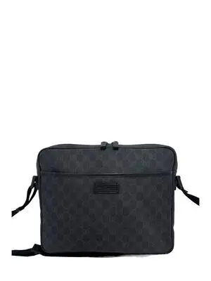 Gucci Gg Supreme Crossbody Bag - Black