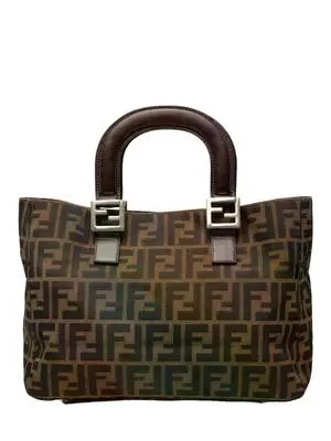 Fendi Zucca Canvas Twins Tote Bag - Brown
