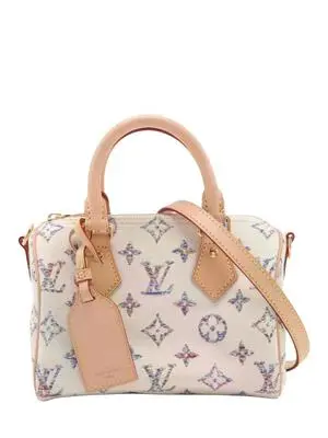 LOUIS VUITTON Monogram Jacquard Speedy Bandouliere 20 Satchel - Neutrals