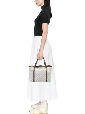 Gucci Gg Supreme Nice Tote Bag - Brown