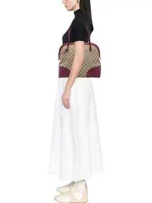 Gucci Gg Canvas Bree Dome Tote Bag - Neutrals