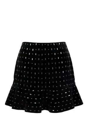 Valentino Garavani Embellished Ruffled Skirt - Black