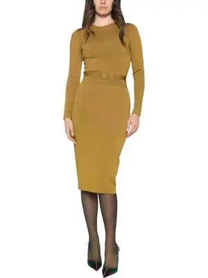 TOM FORD TOM FORD Belted Long-Sleeve Sweater Neutrals