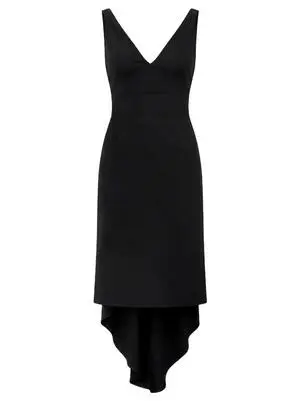 Dsquared2 V-neck High-low Dress - Black