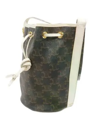 Celine Small Triomphe Drawstring Shoulder Bag - Brown