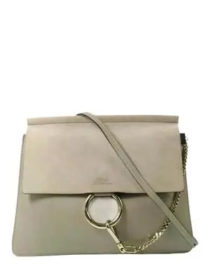 Chloé Faye Shoulder Bag - Grey