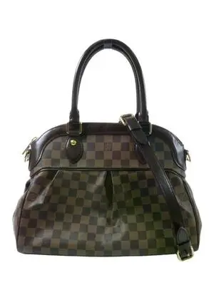 LOUIS VUITTON Damier Trevi Tote Bag - Brown