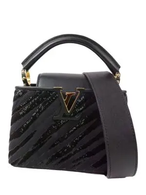 LOUIS VUITTON Mini Capucines Two-way Handbag - Black