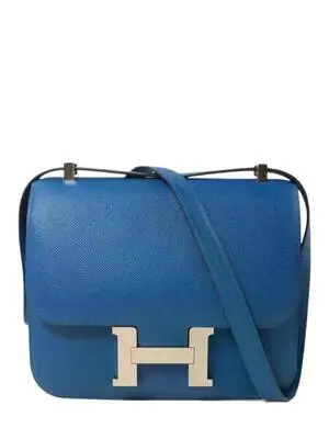 Hermès Constance 24 Satchel Bag - Blue