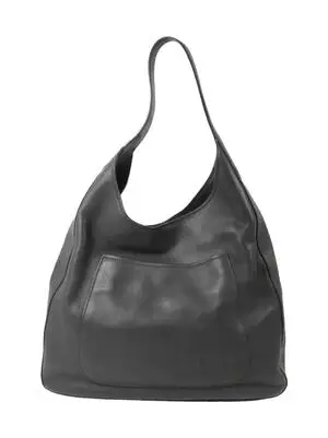 Prada Calfskin Leather Shoulder Bag - Grey