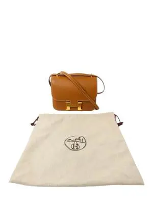 Hermès Mini Constance Shoulder Bag - Brown