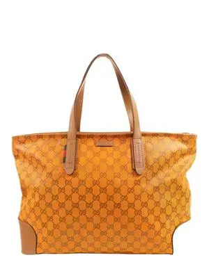 Gucci Gg Supreme Canvas Tote Bag - Orange