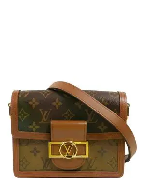 LOUIS VUITTON Monogram Reverse Dauphine Shoulder Bag - Brown