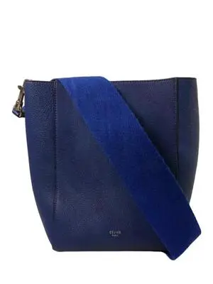 Celine Small Leather Bucket Bag - Blue
