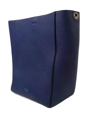 Celine Small Leather Bucket Bag - Blue