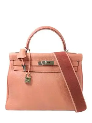 Hermès Kelly 32 Calf Leather Tote Bag - Pink