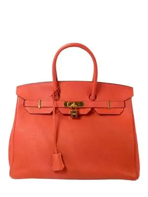 Hermès Togo Leather Handbag - Red
