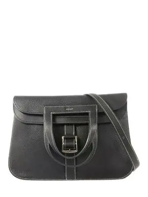 Hermès 2016 31 Halzan Clutch Bag Black