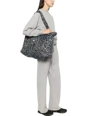 Adidas Leopard Print Tote Bag - Grey