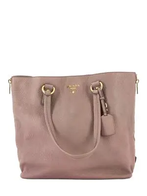 Prada Vitello Daino Shopper Tote Bag - Neutrals
