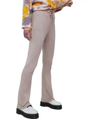 Adidas Rhinestone Logo Trousers - Neutrals