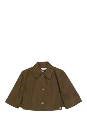 Max Mara Padre Cropped Cape - Brown