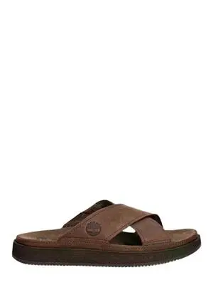 Timberland Leather Cross-strap Sandals - Brown