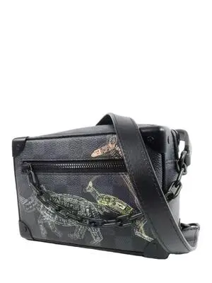 LOUIS VUITTON Damier Graphite Soft Trunk Shoulder Bag - Black
