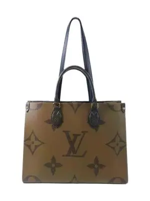 LOUIS VUITTON Monogram Giant On The Go Tote Bag - Brown