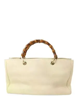 Gucci Bamboo Shopper Shoulder Bag - Neutrals