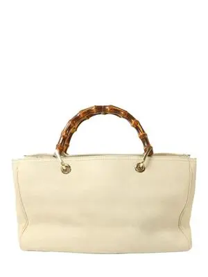 Gucci Bamboo Shopper Shoulder Bag - Neutrals