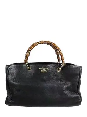 Gucci Bamboo Shopper Handbag - Black