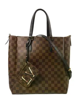 LOUIS VUITTON Damier Canvas Tote Bag - Brown