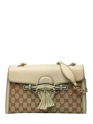 Gucci Gg Canvas Emily Shoulder Bag - Neutrals