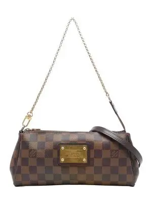 LOUIS VUITTON Damier Ebene Eva Satchel - Brown