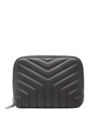 SAINT LAURENT SAINT LAURENT Matelassé Lambskin Monogram Loulou Cosmetic Case Pouch