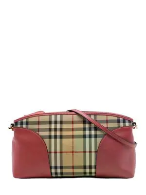 Burberry Haymarket Check Coated Canvas Chichester Crossbody Bag - Neutrals