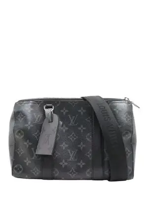 LOUIS VUITTON Monogram Eclipse City Keepall Bag - Black