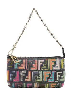 FENDI Fendi Multicolor Zucca Spalmati Chain Pochette Shoulder Bag