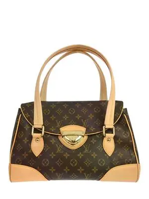 LOUIS VUITTON Monogram Beverly Gm Handbag - Brown
