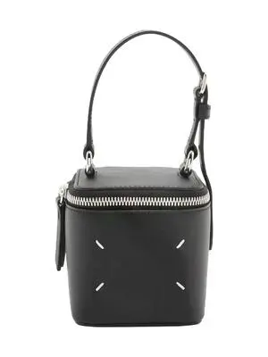 MAISON MARGIELA Leather Mini Box Bag - Black
