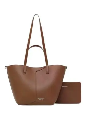 Emporio Armani Logo-print Tote Bag - Brown