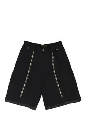 BIRTH OF ROYAL CHILD Gemstone Embellished Tailored Shorts - Black