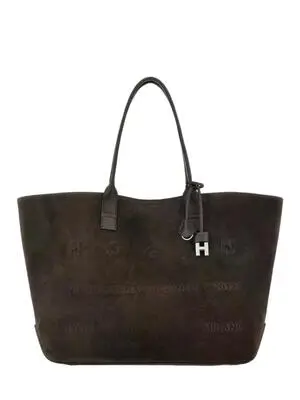 Hogan Suede Tote Bag - Brown