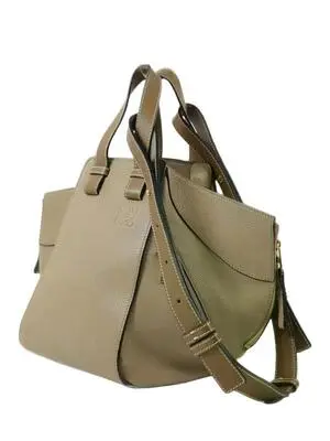 Loewe Hammock Leather Shoulder Bag - Neutrals