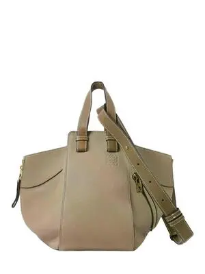 Loewe Hammock Leather Shoulder Bag - Neutrals