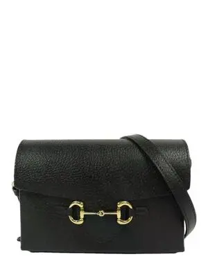 Gucci 1955 Horsebit Shoulder Bag - Black