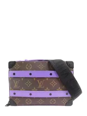 LOUIS VUITTON Monogram Macassar Handle Soft Trunk Shoulder Bag - Brown