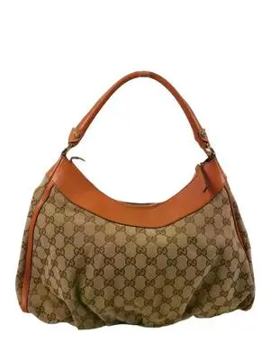 Gucci Large D-ring Shoulder Bag - Brown